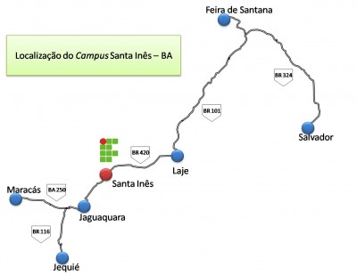 Campus Santa Inês » Localização